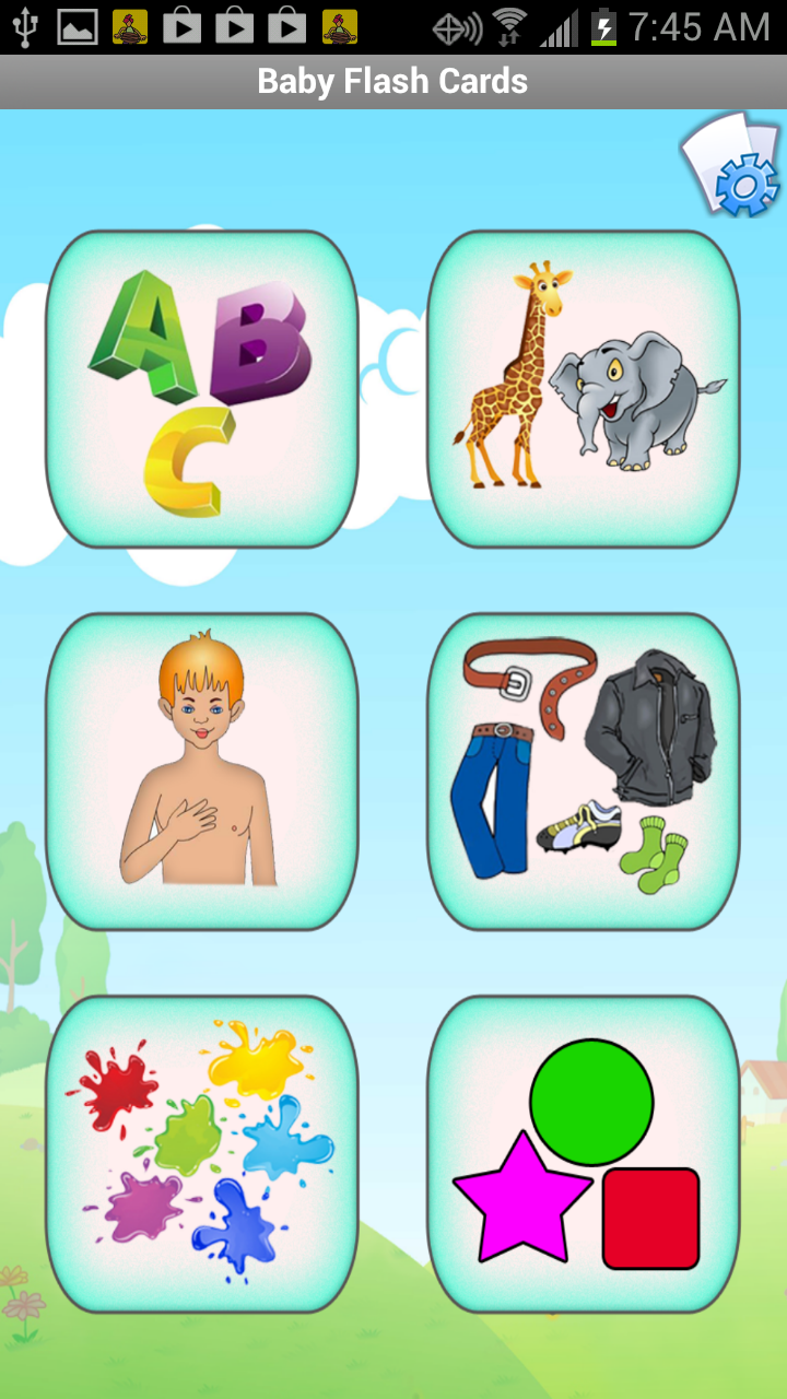 Baby Flash Cards - Learn colors, alphabet, music, numbers, animals, food & more with pictures ...