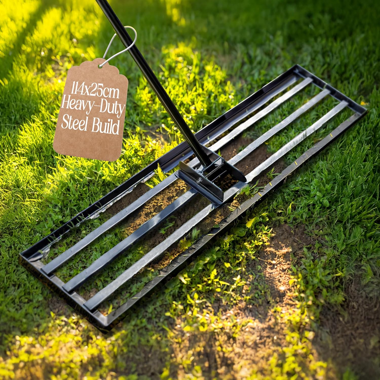Pelle & Sol 114 x 25 cm Lawn Levelling Rake for Gardening - 7FT ...