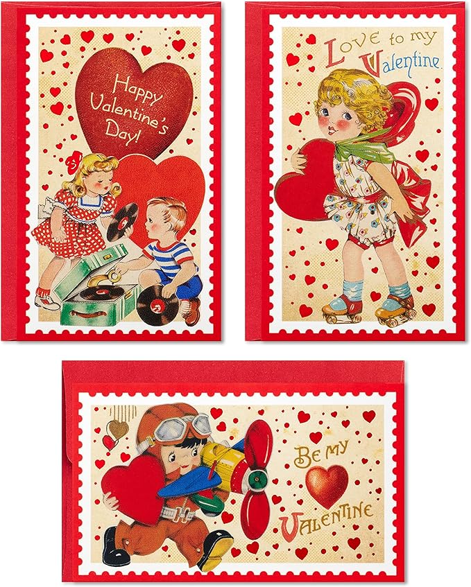 Amazon.com: Hallmark Mini Valentines Day Cards Assortment, 18 Cards ...