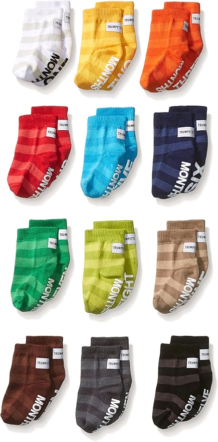 Amazon.com: Trumpette Unisex-Baby Perfect Little Dozen Milestone Baby ...