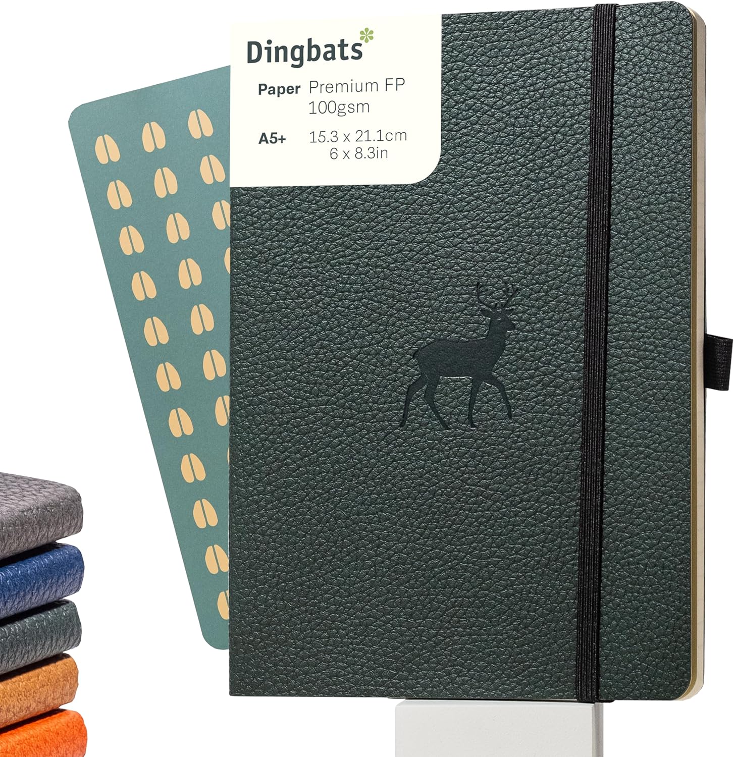 Dingbats* Wildlife Lined Journal Notebook A5 - Vegan Leather Soft Cover ...