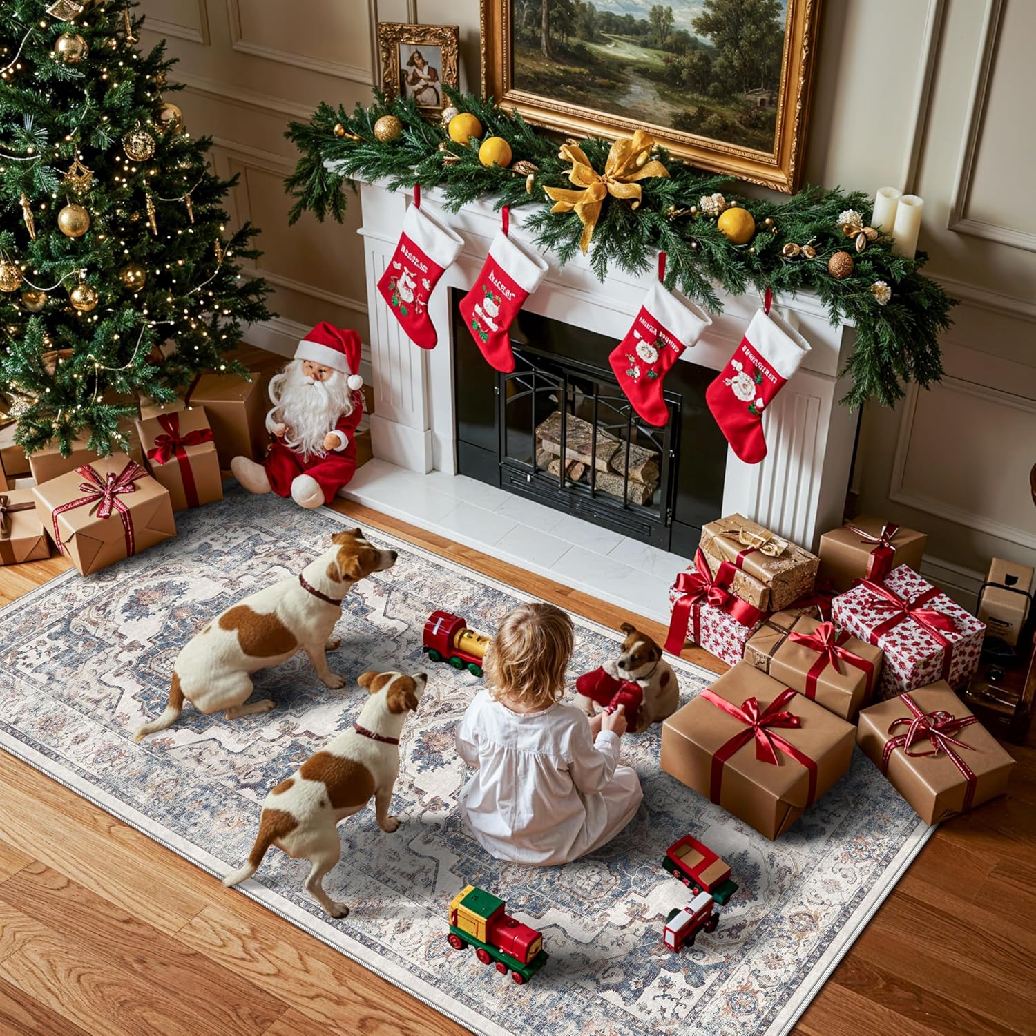 Amazon.com: Hallway Washable Runner Rug - 3x6 Kitchen Rugs Entryway Rug ...