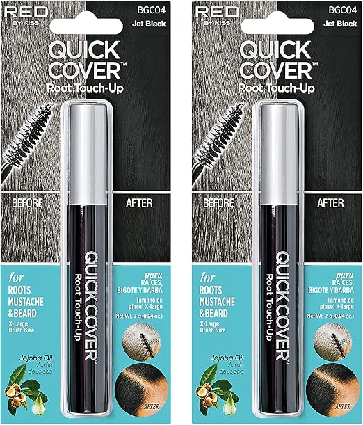 RED by KISS Quick Cover Root Touch Up Rescue (Jet Black 2 Pack ...