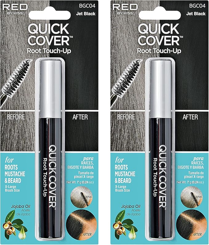 RED by KISS Quick Cover Root Touch Up Rescue (Jet Black 2 Pack ...