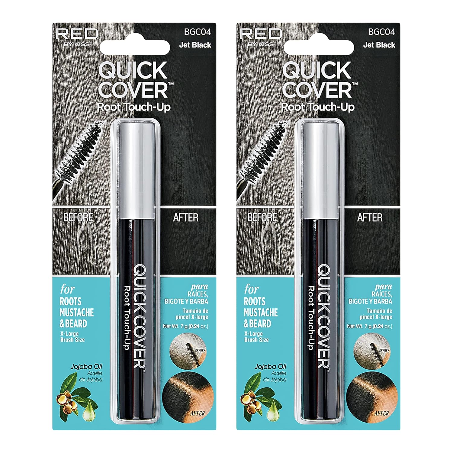 Amazon.com: RED by KISS Quick Cover Root Touch Up Rescue (Jet Black 2 ...