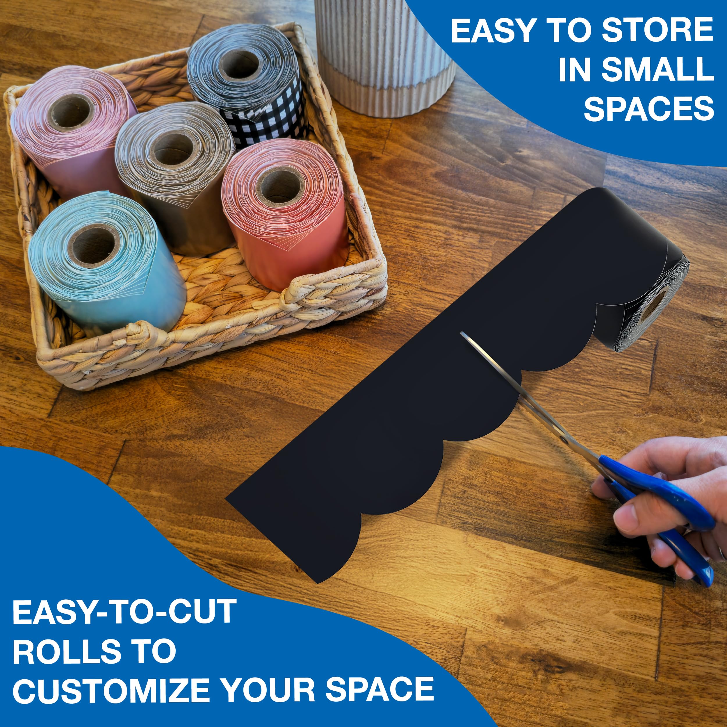 Snapklik.com : Carson Dellosa 65Ft Of Black Bulletin Board Borders, 1 ...