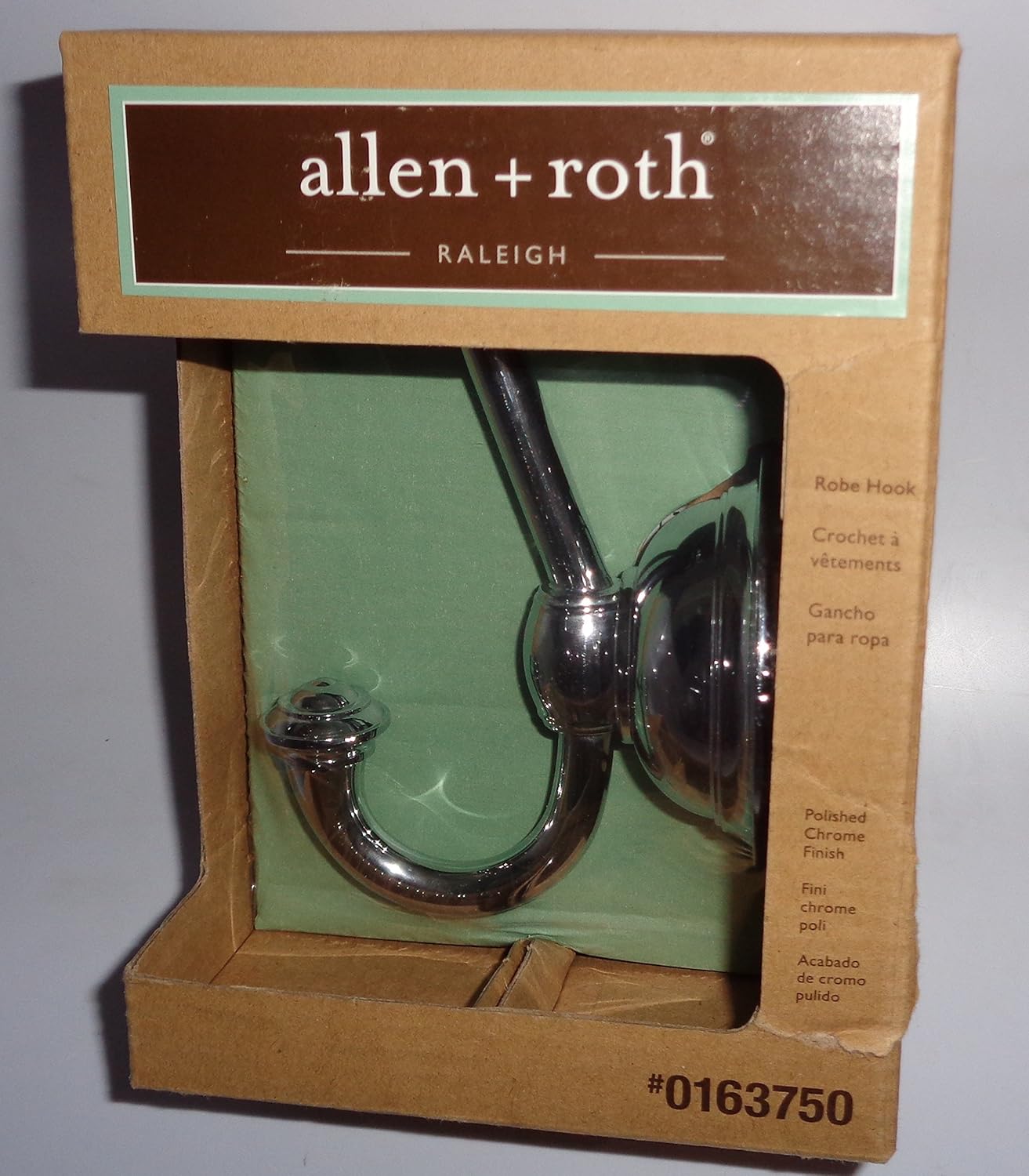 Allen & Roth Raleigh 1-Hook Polished Chrome Robe Hook - Amazon.com