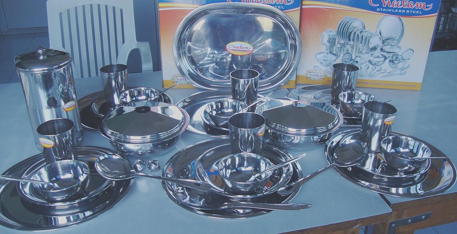 Satkar Dinner Set (Diamond) (36PCS) : Amazon.in: Home & Kitchen