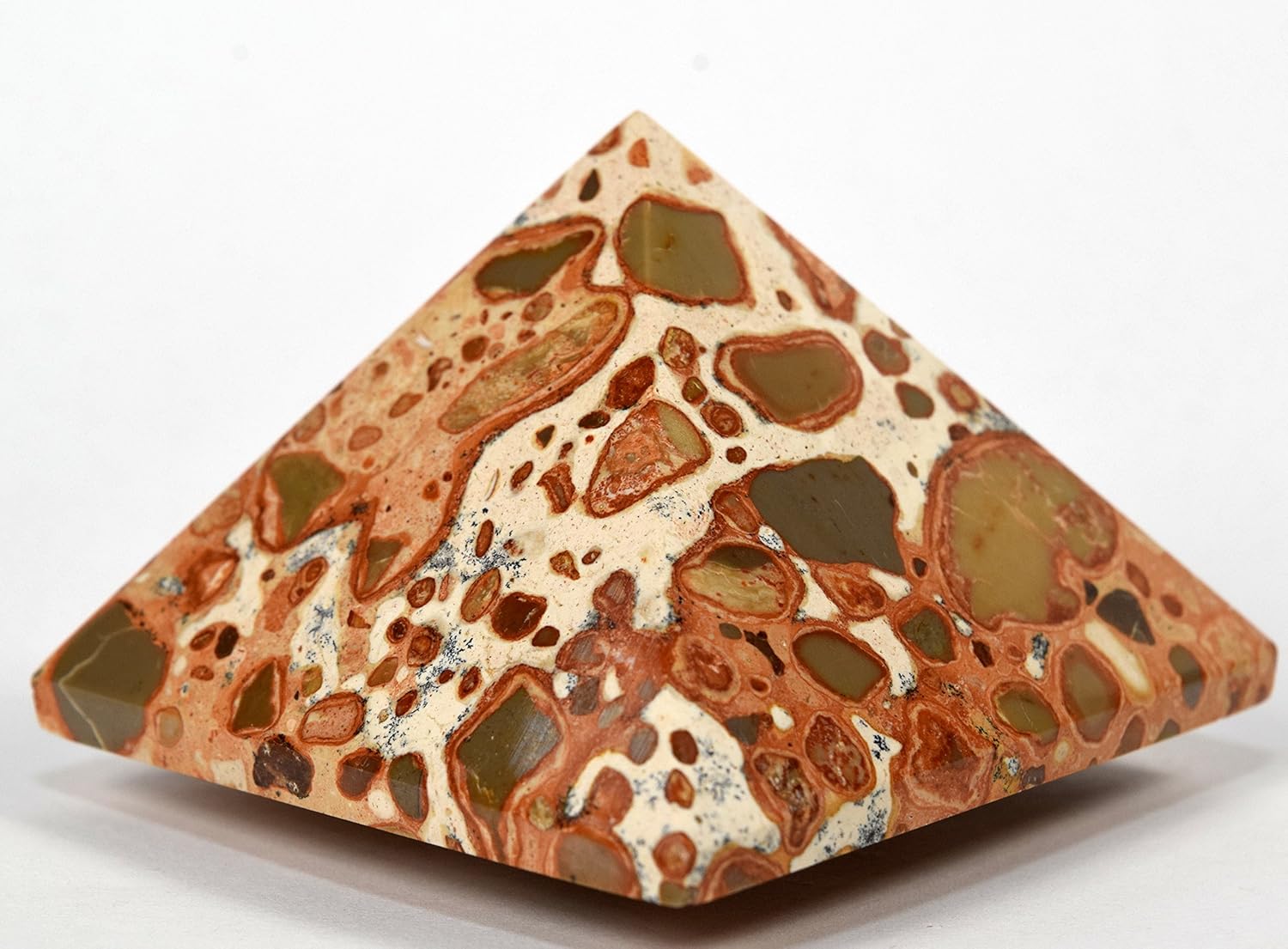Amazon.com: HC Set: 62mm Leopardite Jasper Pyramid Leopardskin Natural ...