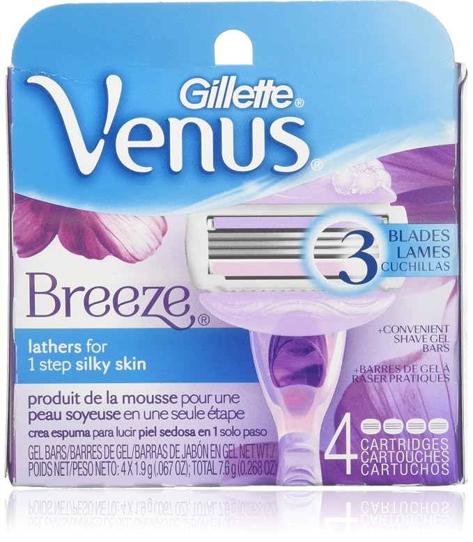 Amazon.com: Venus Breeze Cart 4ct Size 4ct Gillette Venus Breeze Razor ...