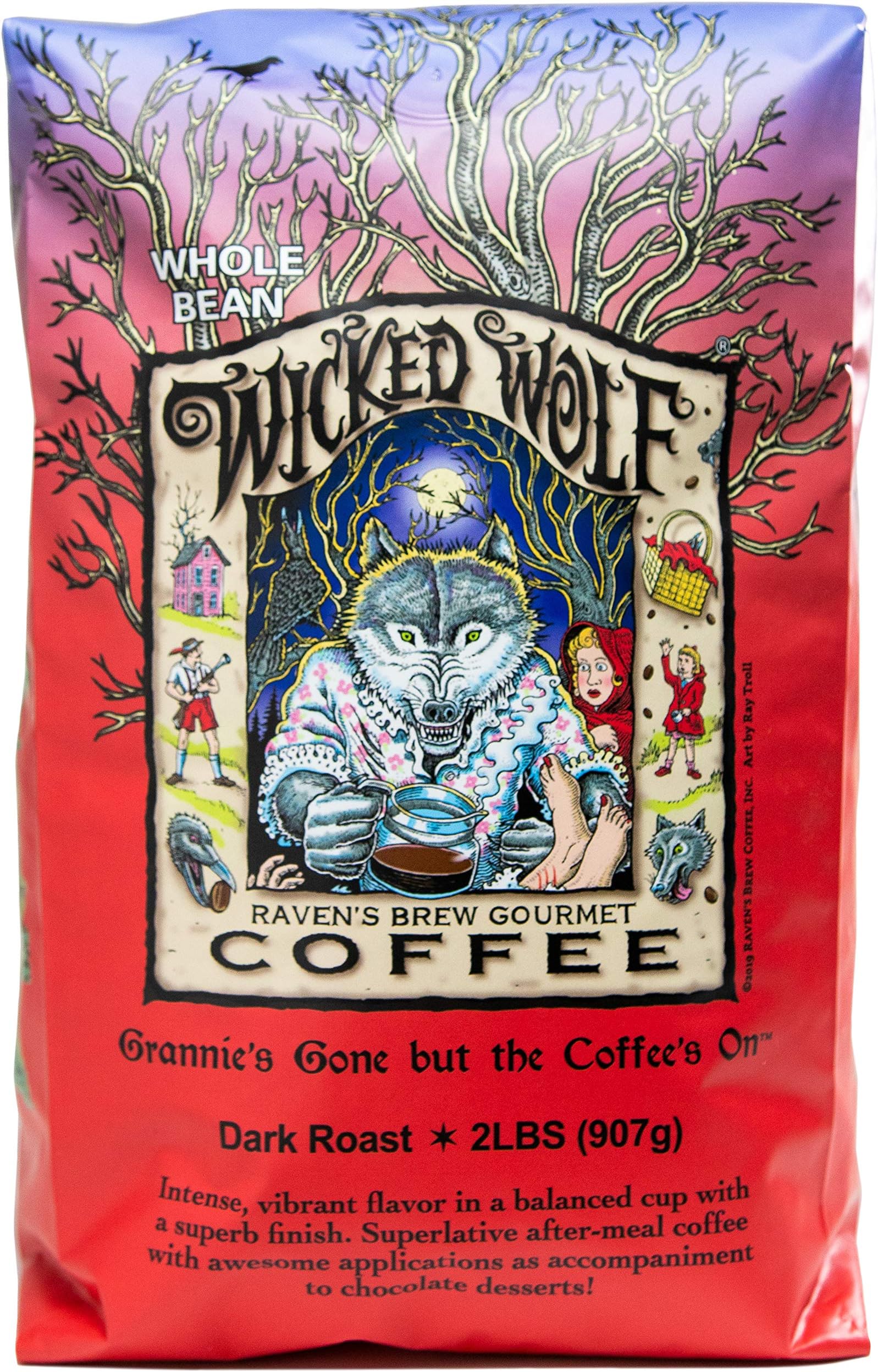 Amazon.com : Raven's Brew Coffee Bold Organic Coffee Dark Roast Whole ...