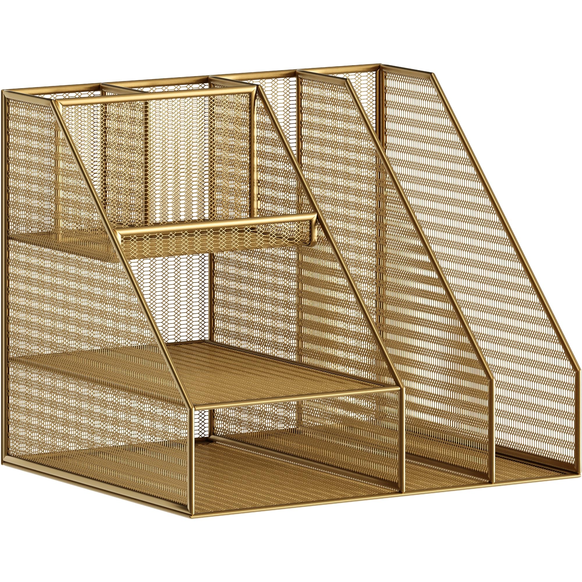 Amazon.com : Martha Stewart Ryder Gold Mesh Metal Large Desktop ...