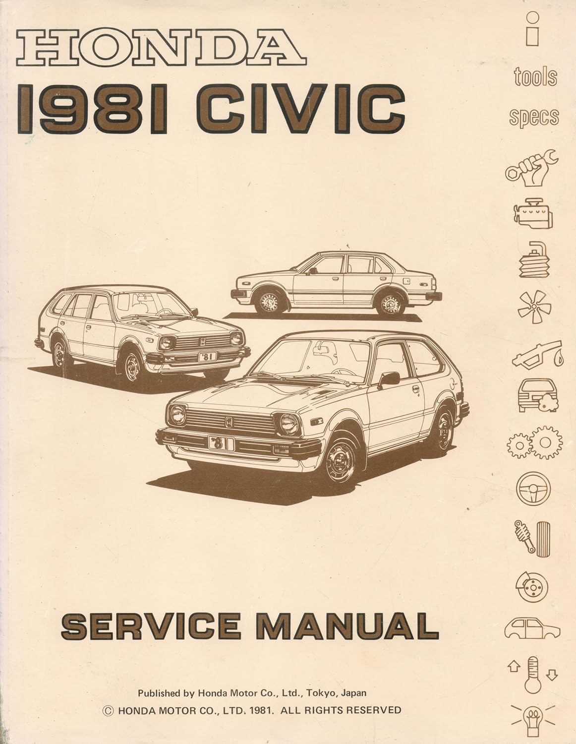 1981 Honda Civic Service Manual: Honda: Amazon.com: Books