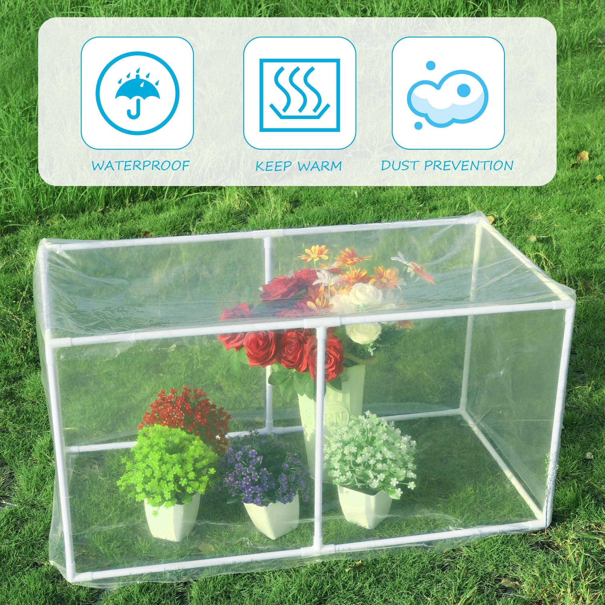 Invernadero Fabricado Con Tubos De Pvc. WOLTU Invernadero De Jardín