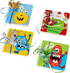 Amazon.com: Mopec Monsters Notebook, 4 Ston, 3 Ifruits, Pack of 4 ...