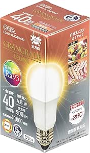 Amazon.co.jp: オーム電機 LED電球 E26 40形相当 電球色 LDA5L-G AG6/RA93 06-3855 OHM: ホーム＆キッチン