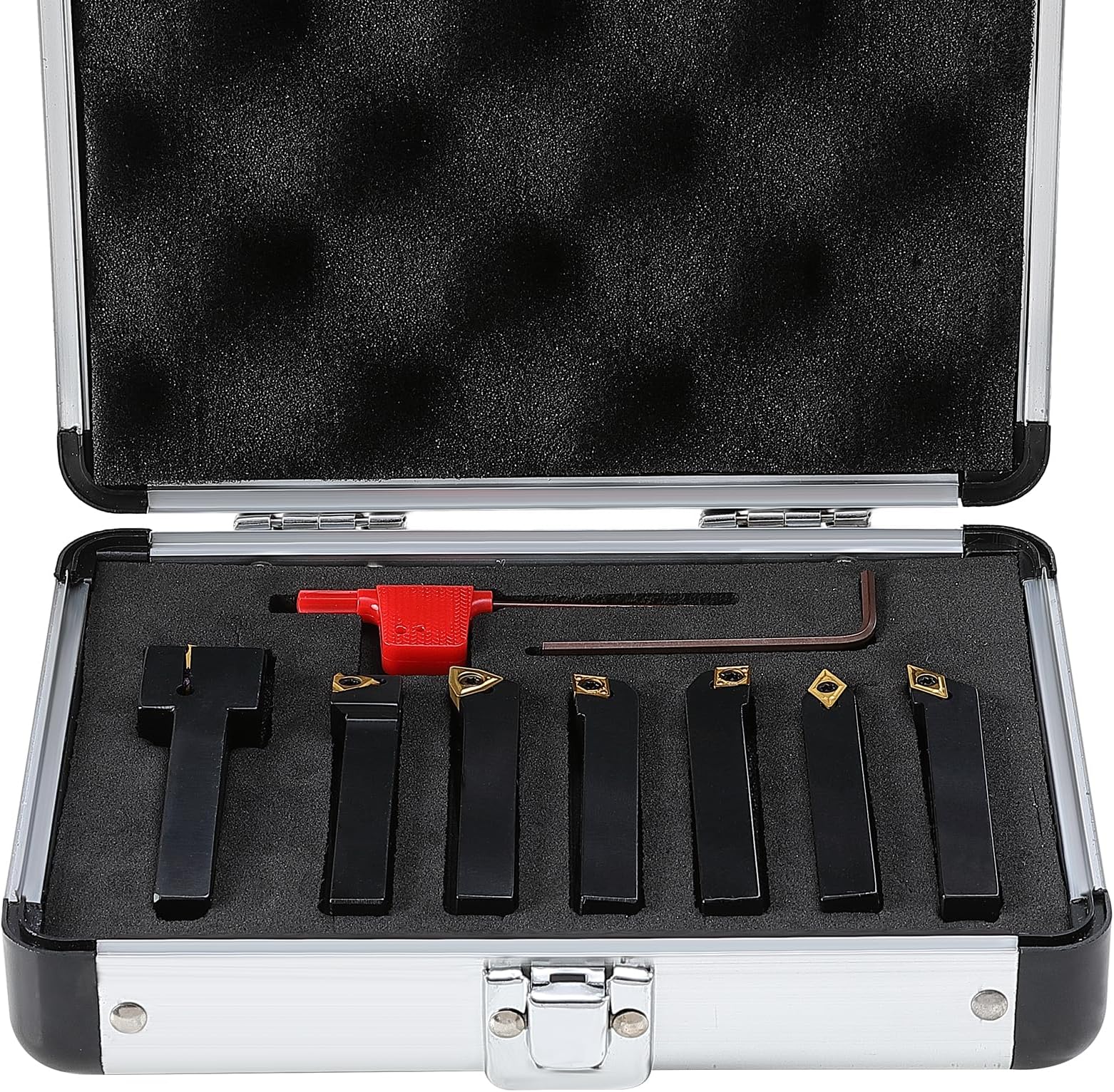 VEVOR 7 Pieces Indexable Lathe Turning Tool Holder, 3/8 in, CNC Heavy ...