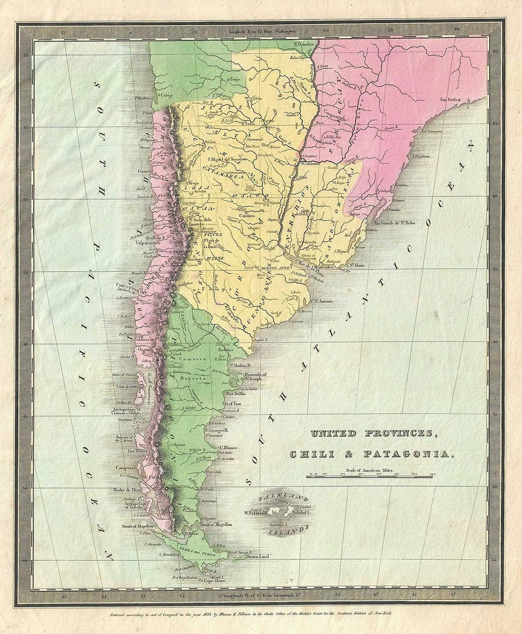 Patagonian Desert Map