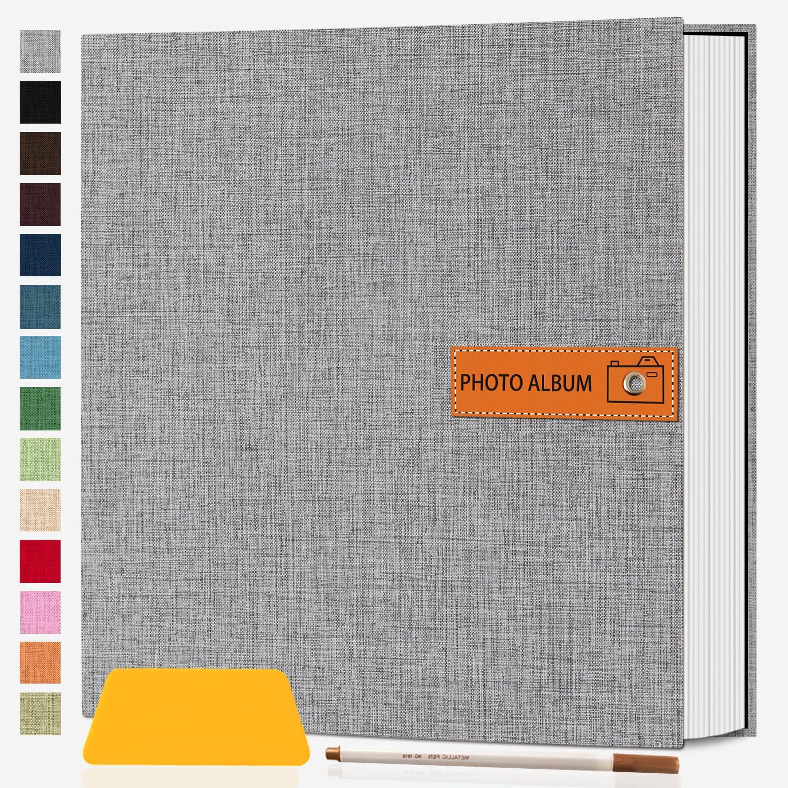 Amazon.com: Popotop Large Photo Album Self Adhesive 4x6 5x7 8x10 ...