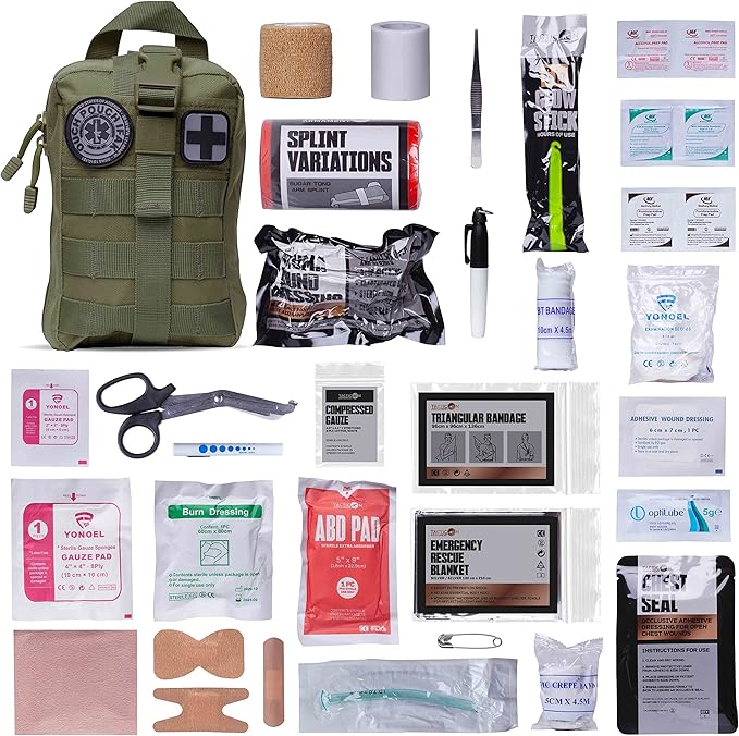 Amazon.com: TACTICON V3 Extensive IFAK Trauma First Aid Kit | EMT ...