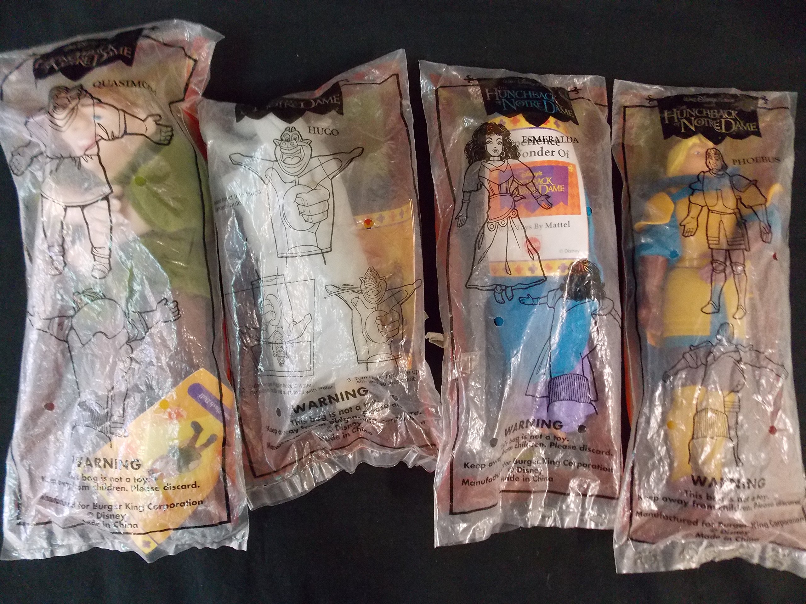 Burger Kingthe Hunchback Of Notre Dame 10 Finger Puppet Set ...