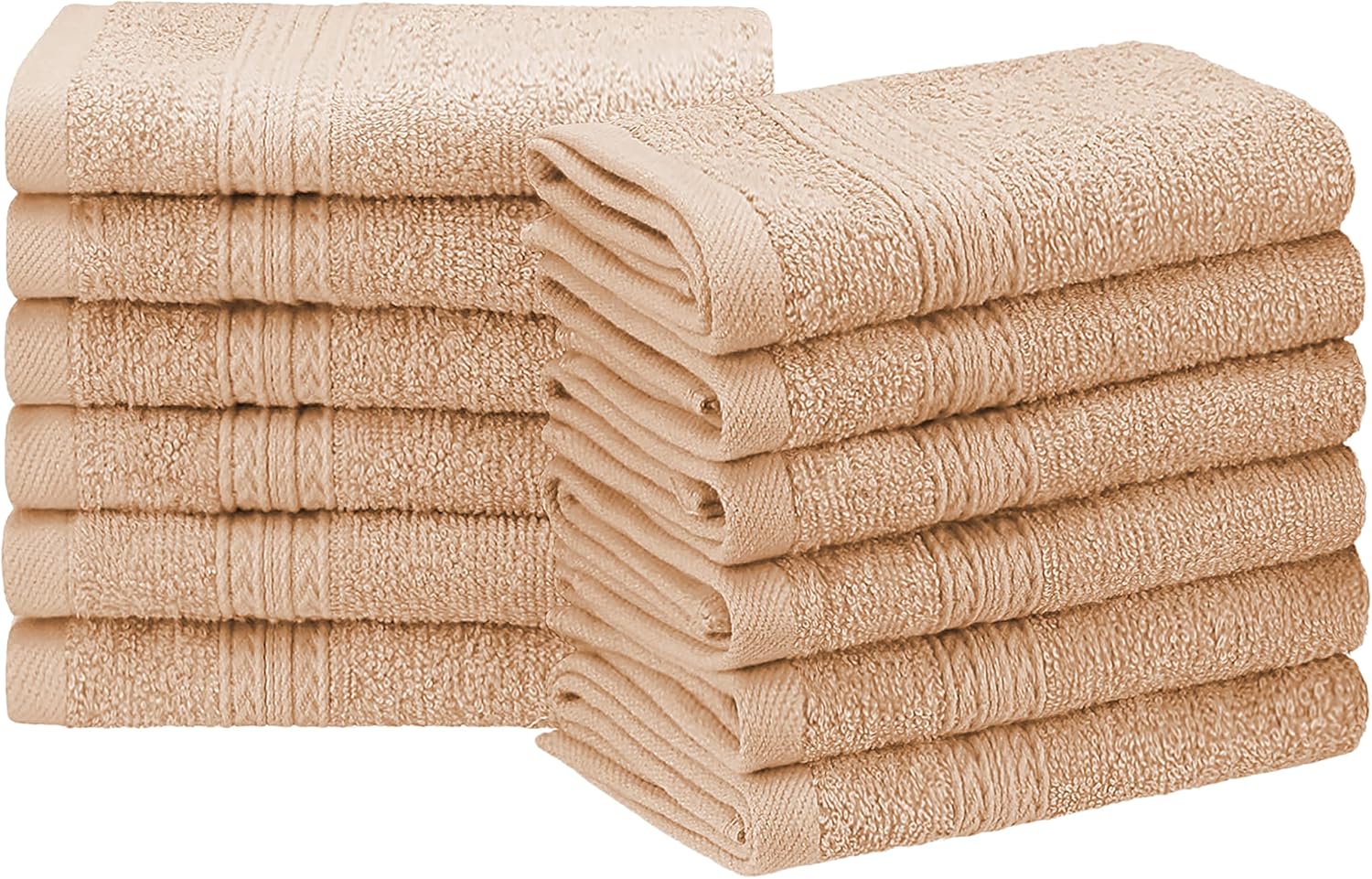 Amazon.com: Superior Eco-Friendly Cotton 12-Piece Face Towel/Washcloth ...