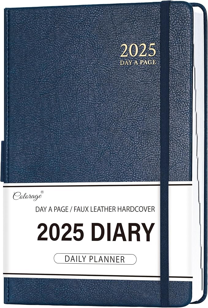 Diary 2025 - Diary 2025 Page a day, Diary 2025 Day per page January ...