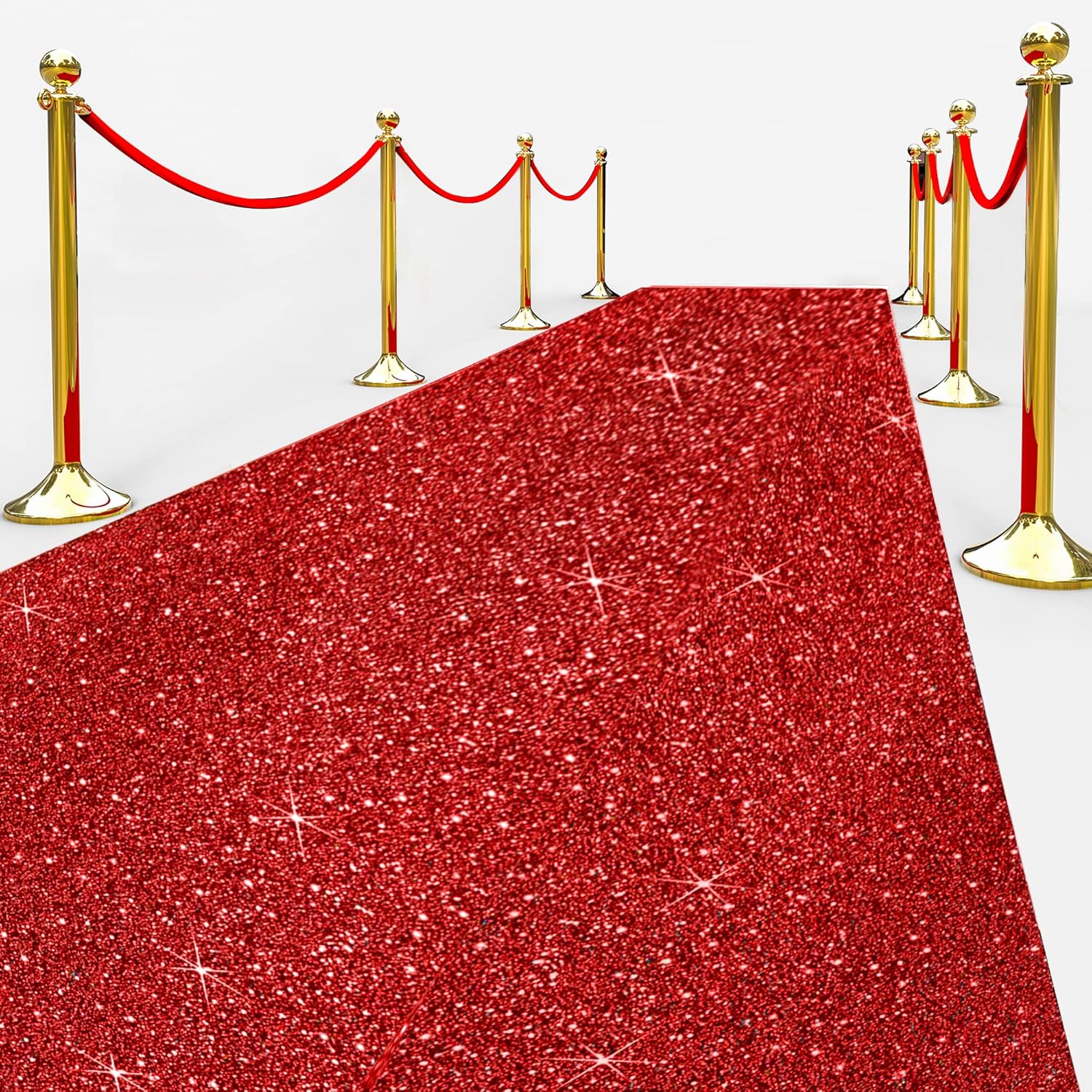 Amazon.com: HOMBYS 330 GSM Extra Thick Red Carpet Runner for Party, Not ...