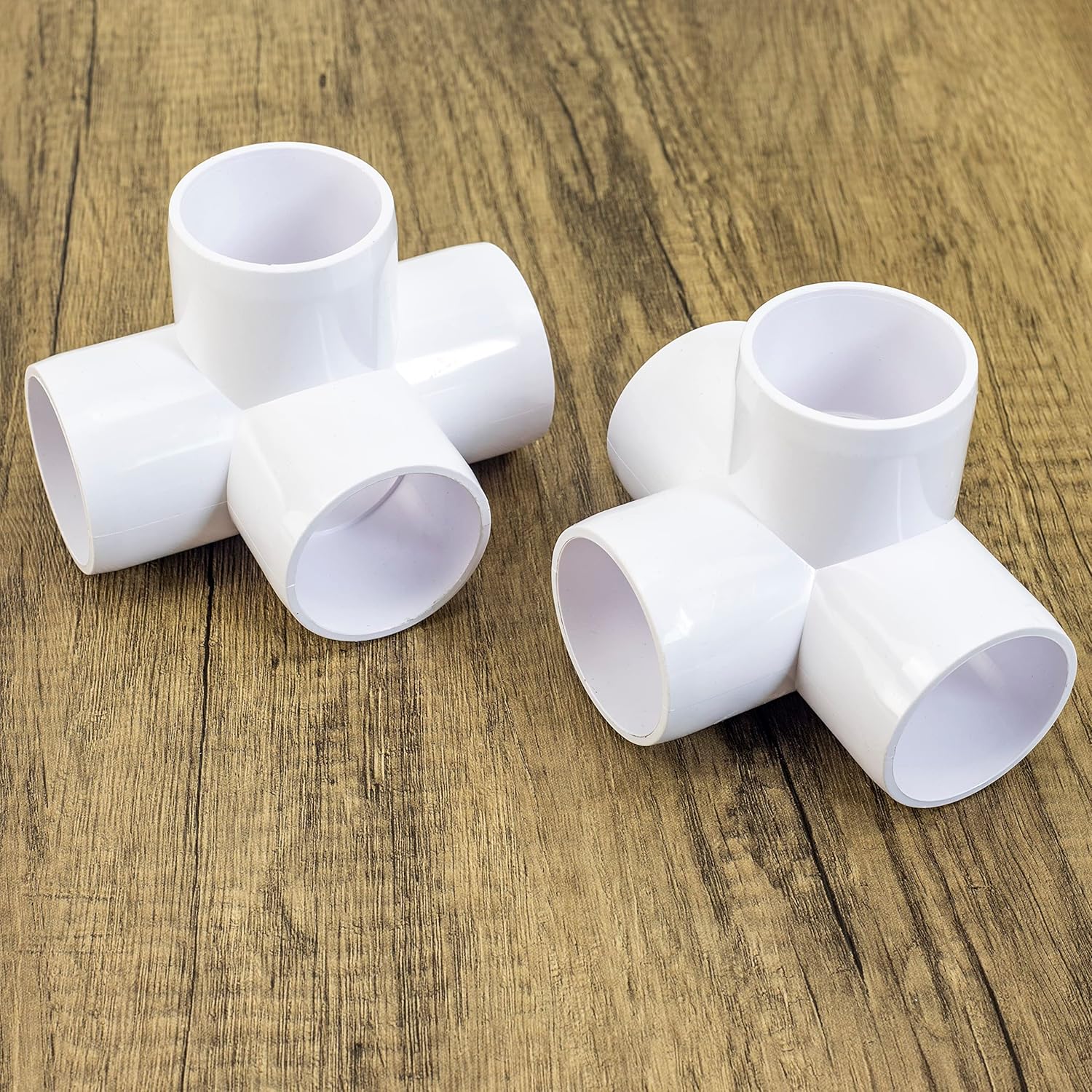 Amazon.com: 2PCS 1 Inch SCH40 4 Way Cross PVC Connector Elbow Pipe ...