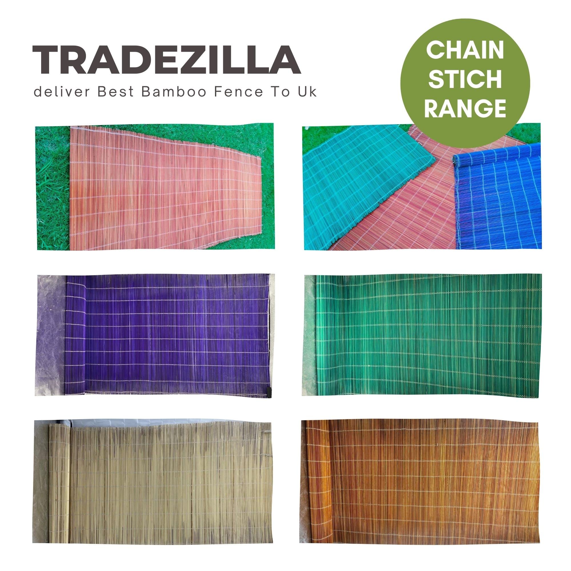 Chain Woven Bamboo Fence Galvanized Steel Wire Woven Bamboo Fence,