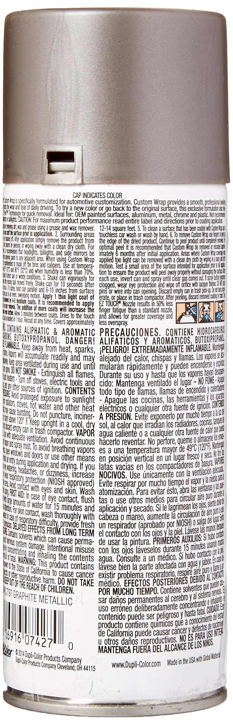 Snapklik.com : Dupli-Color ECWRC7970 Custom Wrap Matte Graphite ...