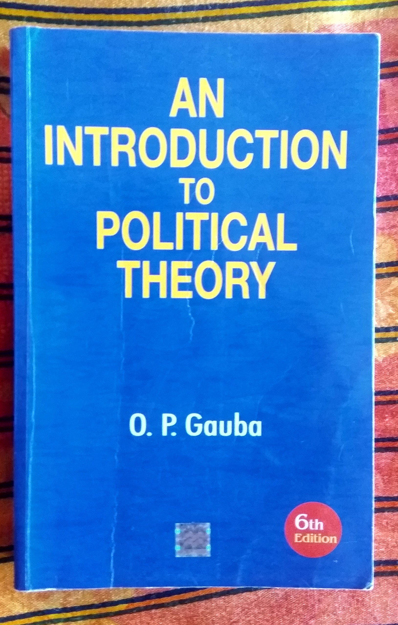 An Introduction to Political Theory : Amazon.in: Books