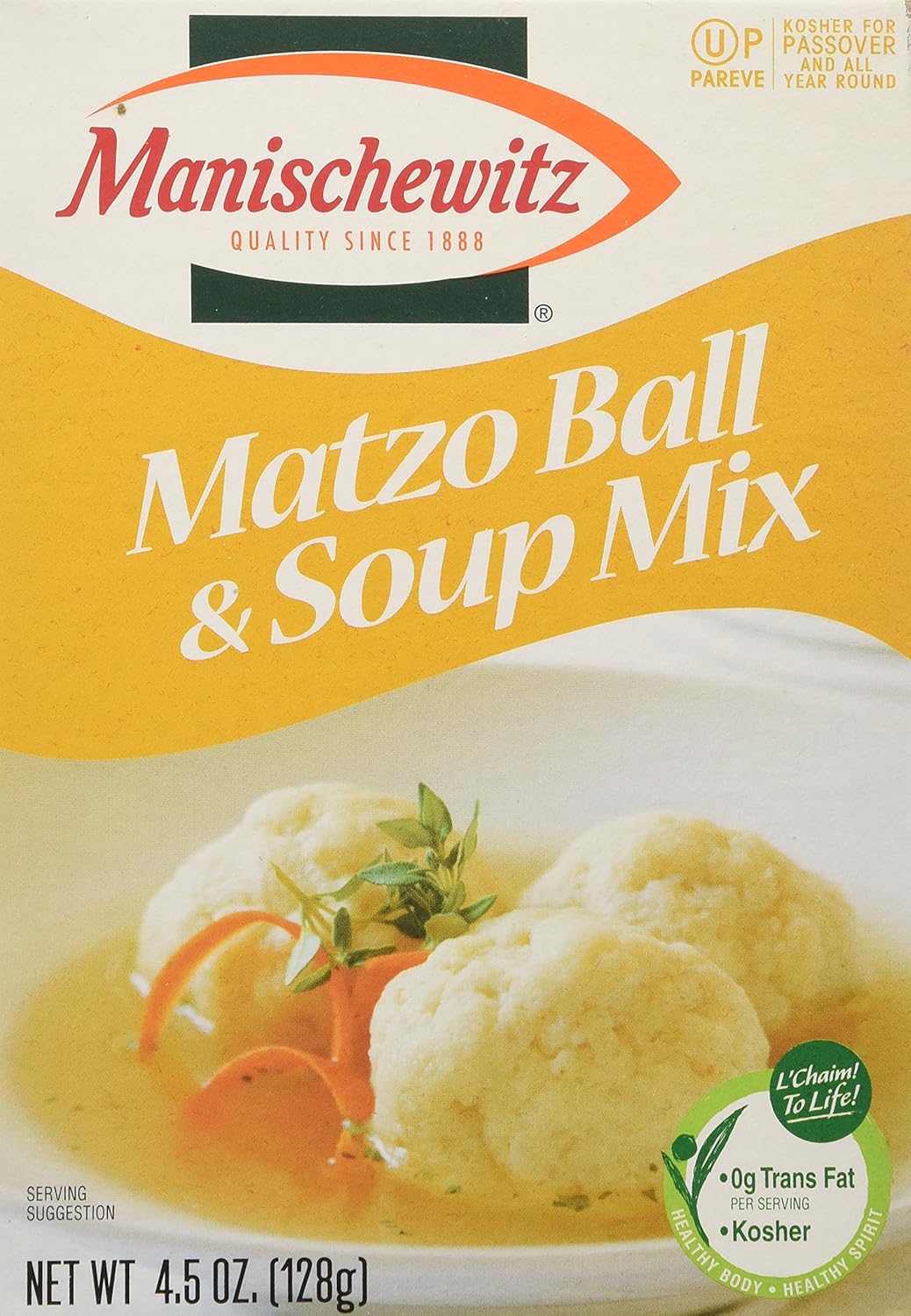 Amazon.com: MANISCHEWITZ Matzo Ball & Soup Mix, 4.5-Ounce Boxes (Pack of 8)