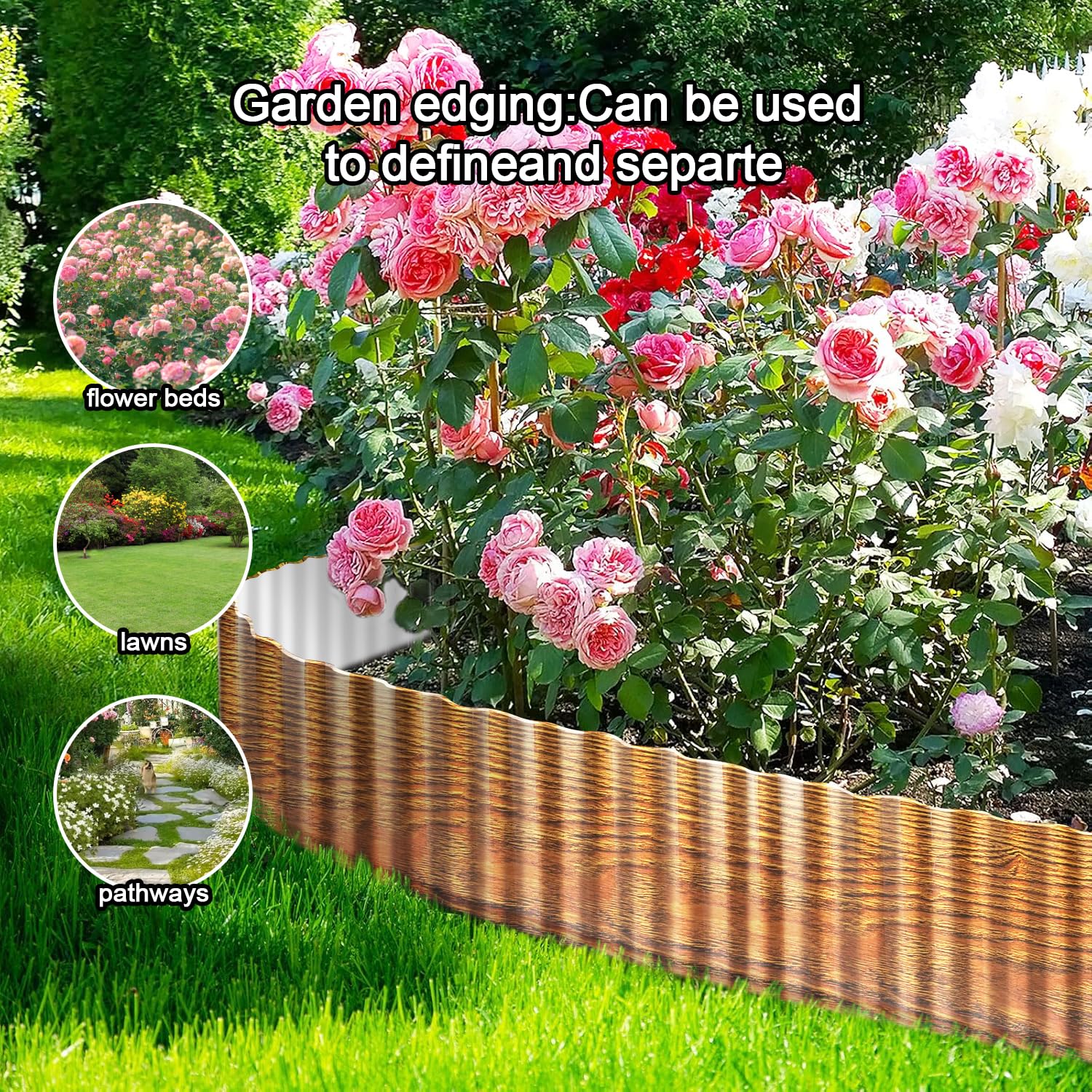 Snapklik.com : Corrugated Metal Garden Edging, Metal Landscape Edging ...