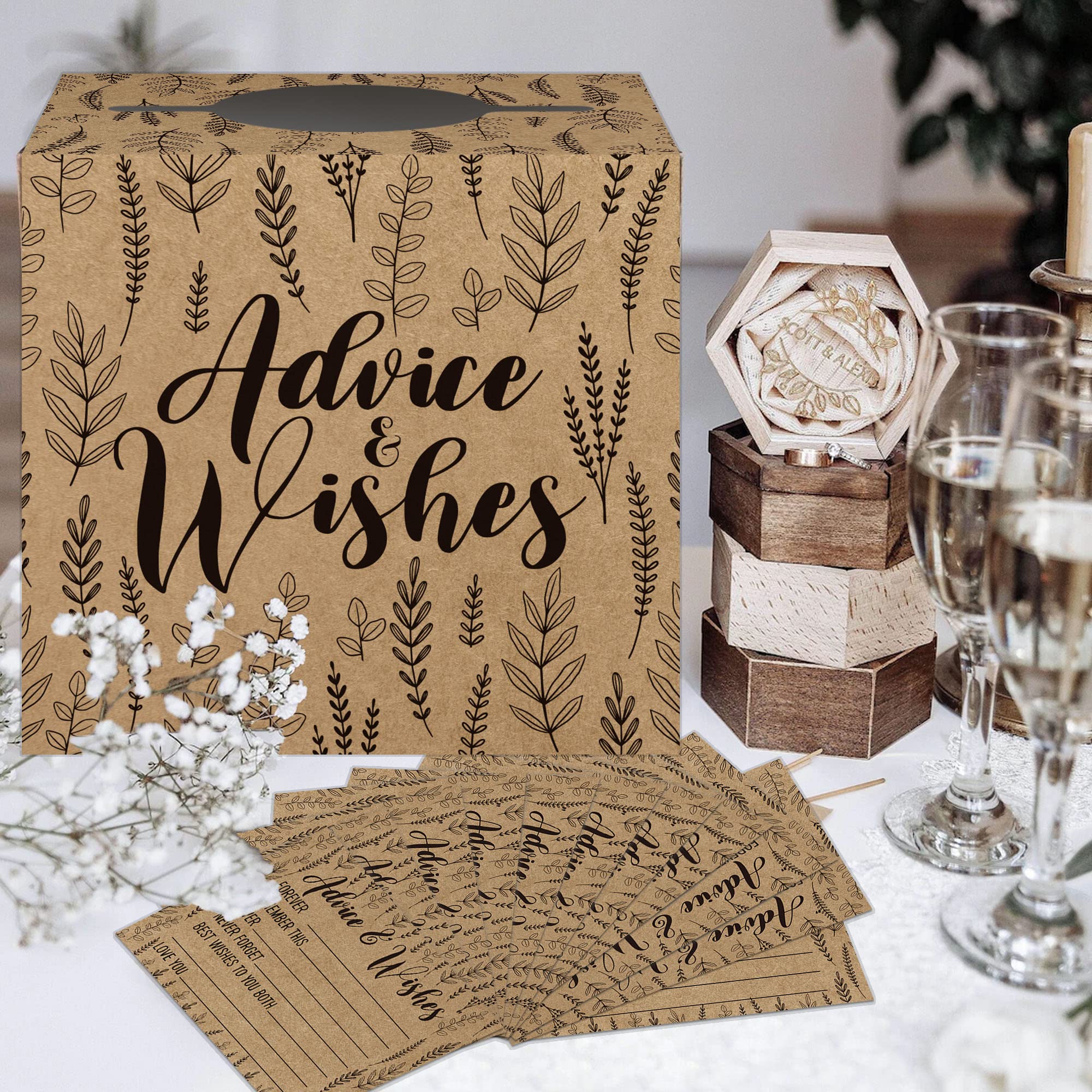 Rustic Wedding Advice Box Advice Box Wedding Etsy