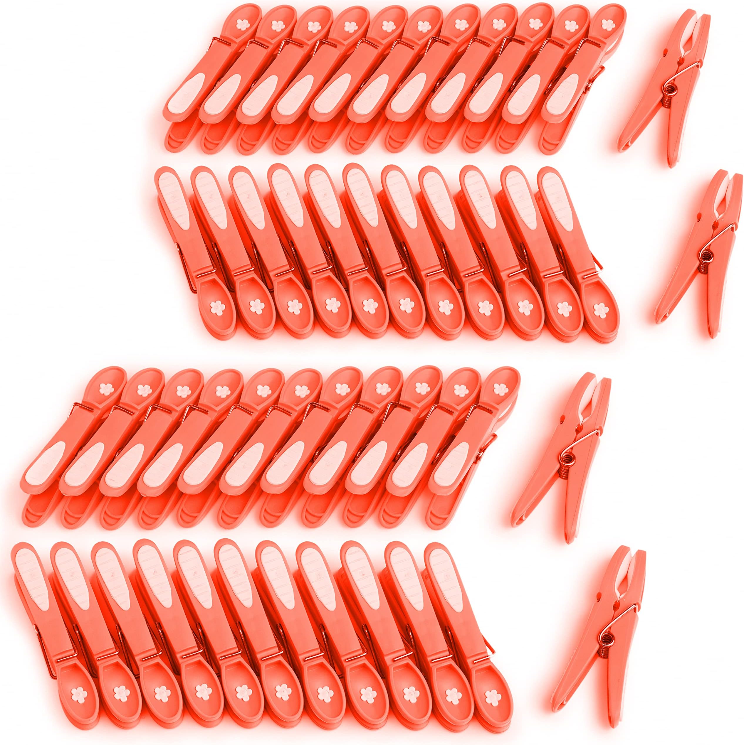 culiclean Clothes Pegs for Washing Line Strong Soft Grip 20 pcs "Flower ...