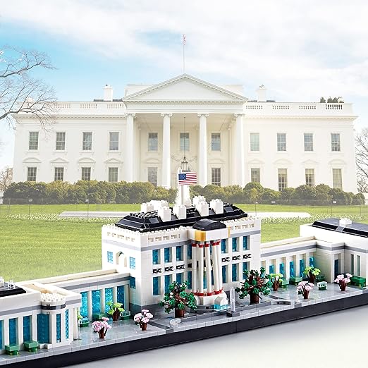 Amazon.com: JXRLMB Architecture White House Modle Kit Micro Building ...