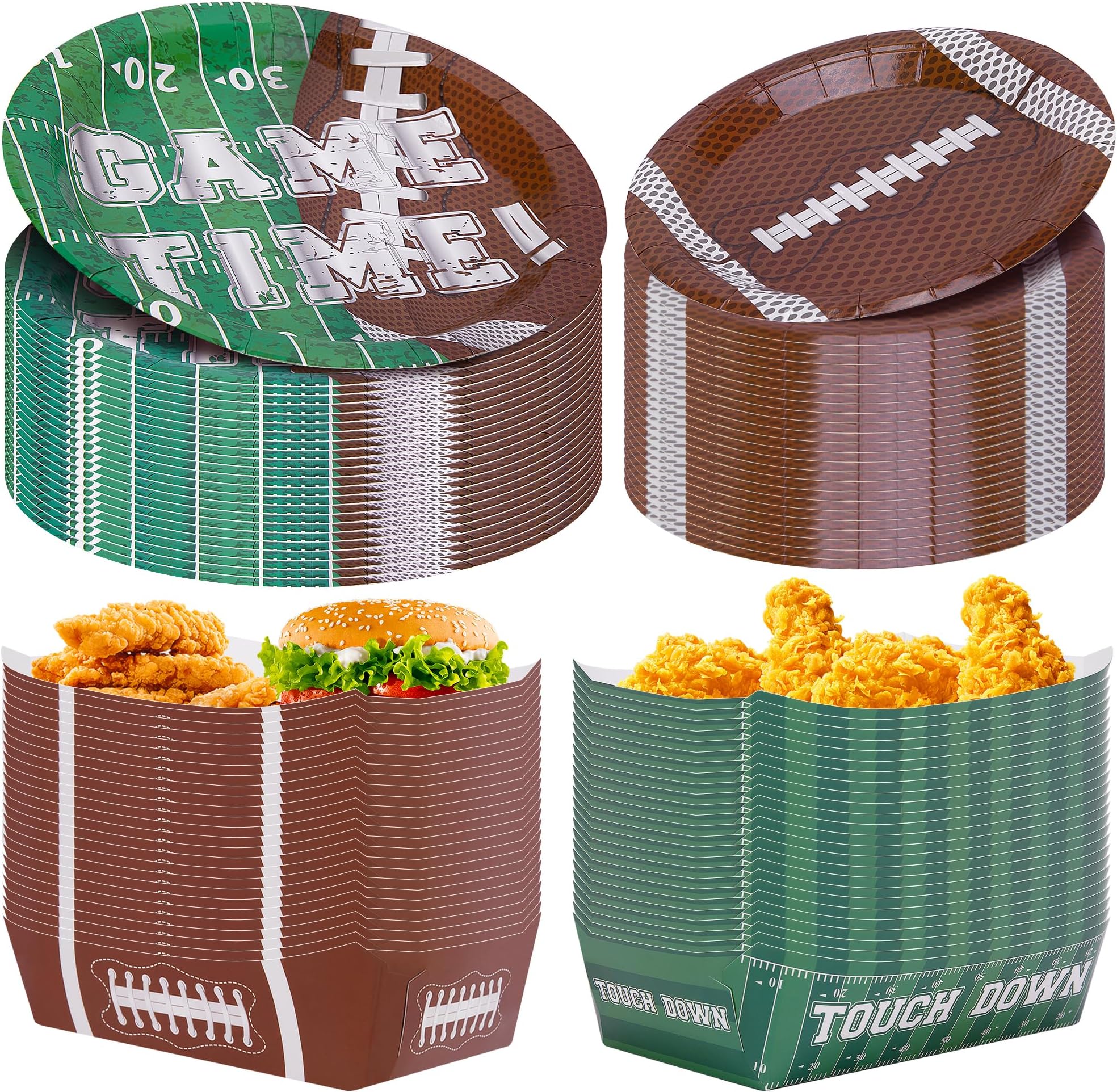 Amazon.com: Mifoci 50 Pcs Metallic Iridescent Party Paper Food Trays 5 ...