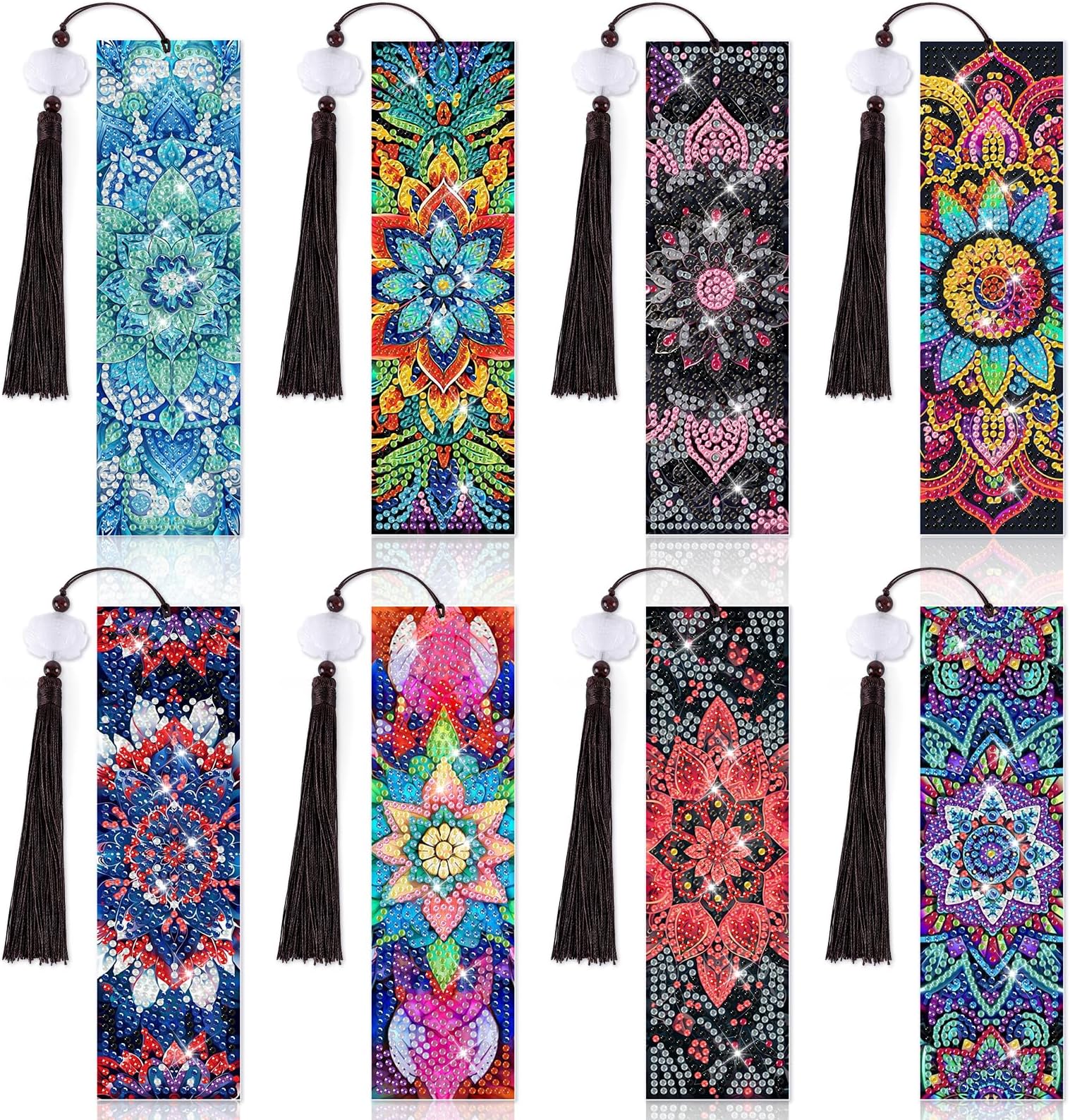 Amazon.com: 8 Pieces Christian Bible Verse Diamond Art Bookmarks 5d ...