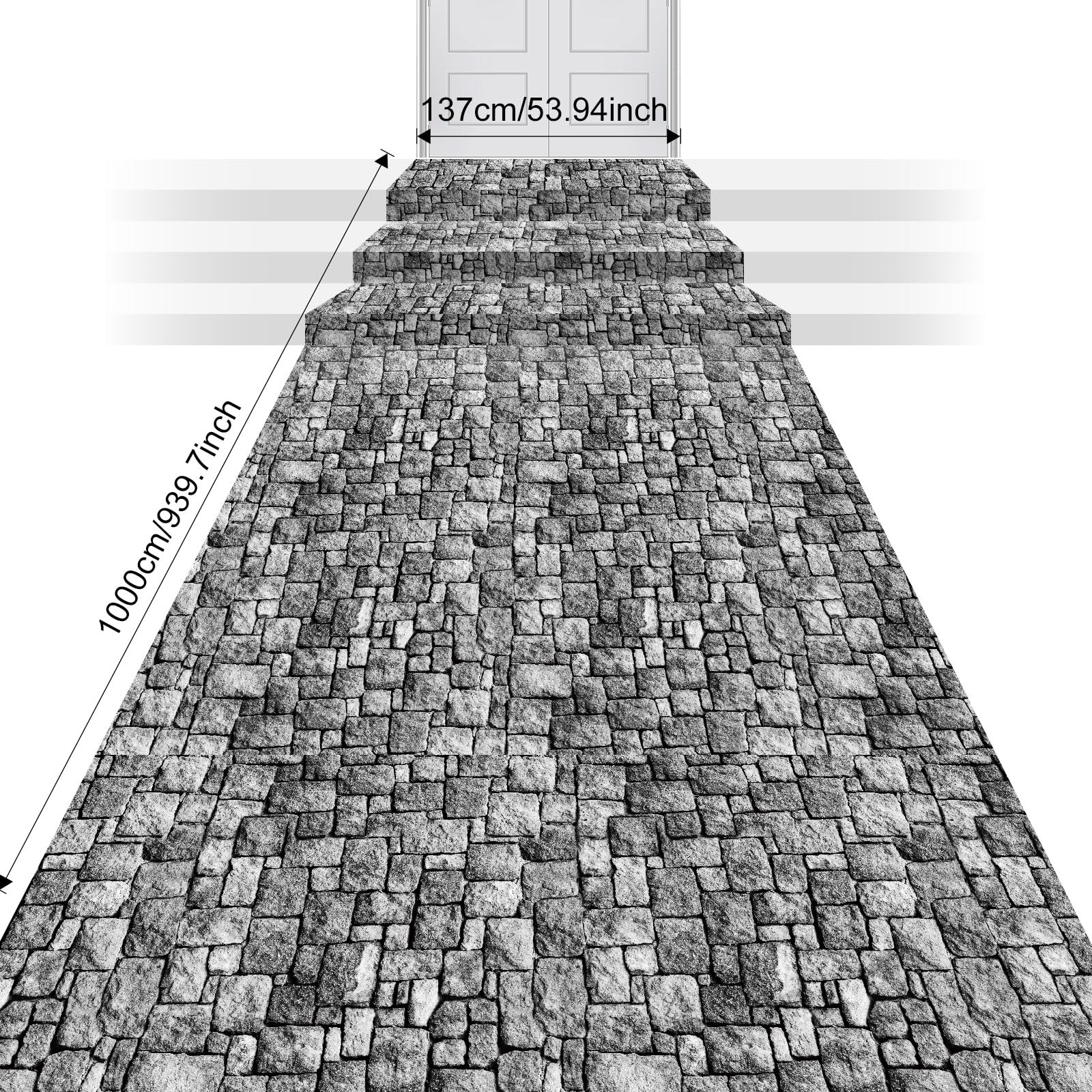 Snapklik.com : Irenare Halloween Stone Wall Tablecloths, Medieval ...