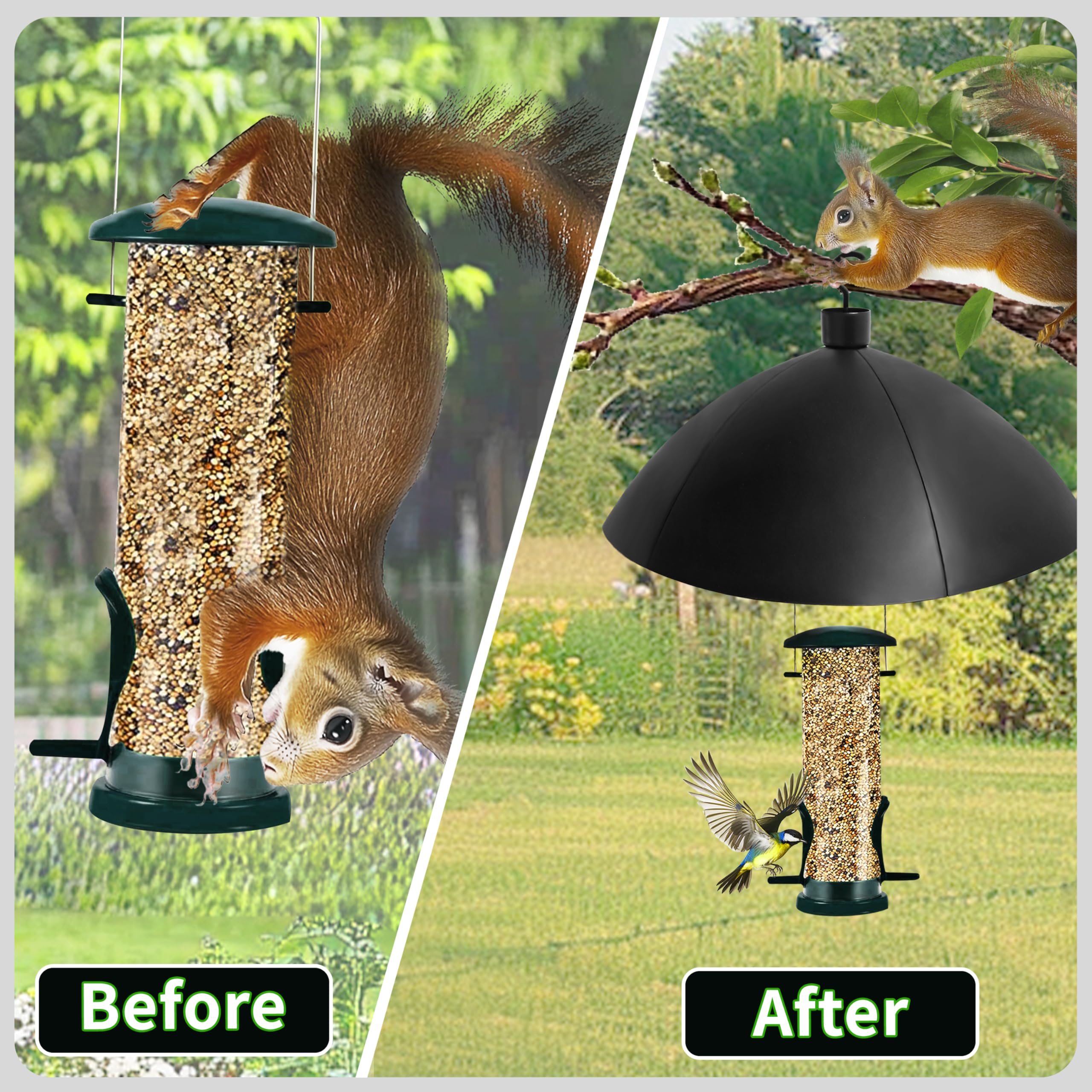 Snapklik.com : TCBWFY 2 Pack 18 Inch Squirrel Proof Baffle For ...