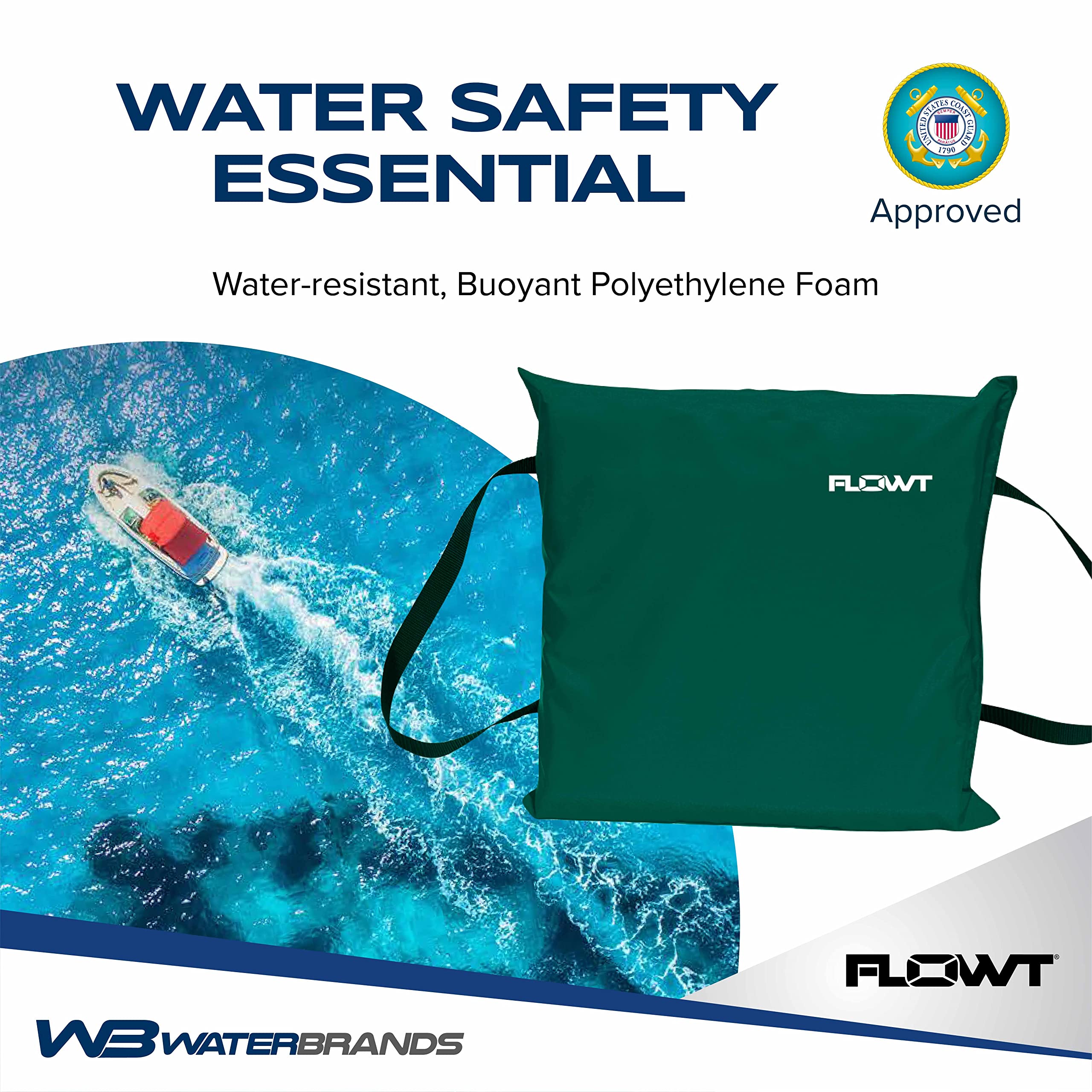 Snapklik.com : Flowt Boat Seat Cushion And Throw Cushion For Boat ...