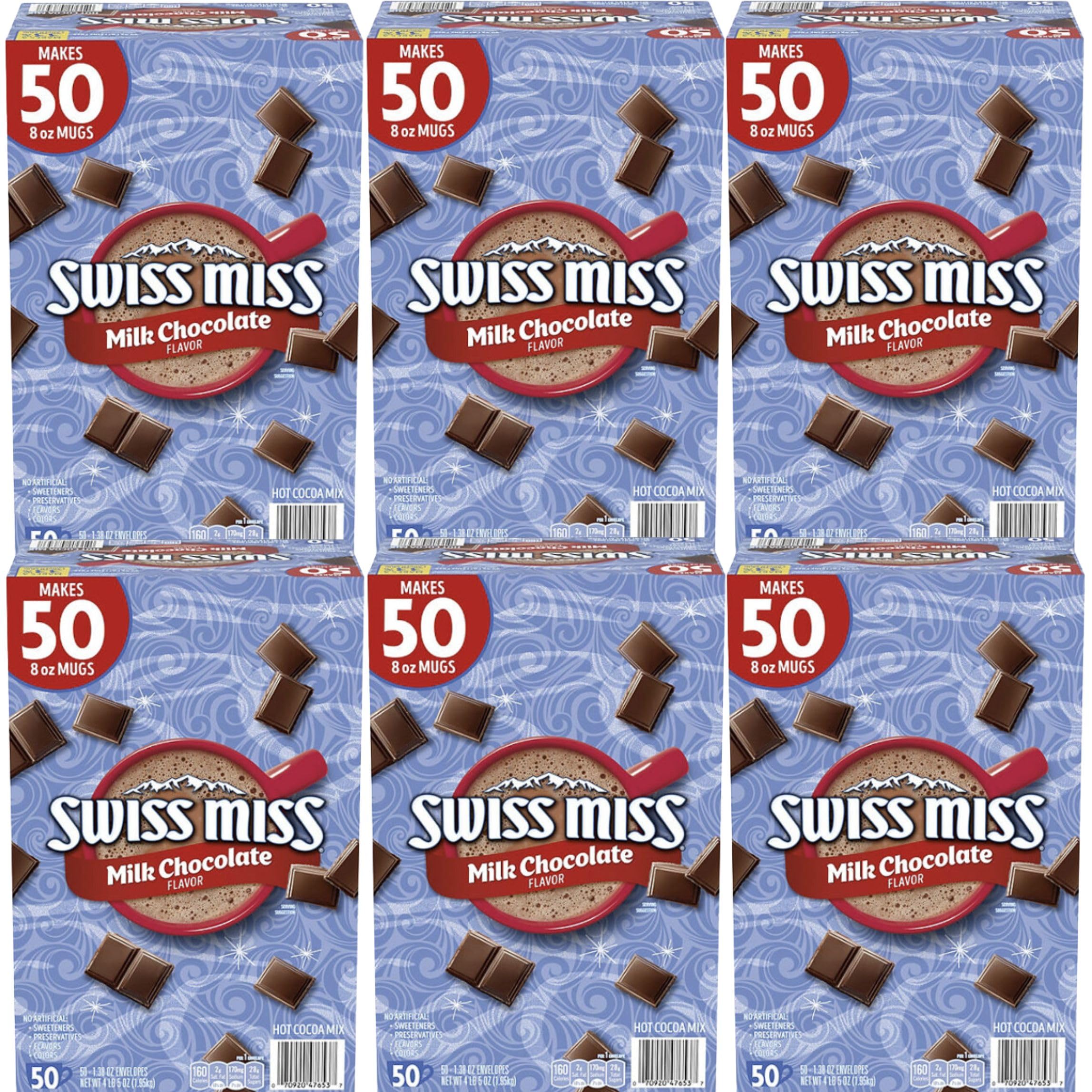 Amazon.com : Swiss Miss Hot Chocolate Packets, Hot Chocolate Mix, Milk ...