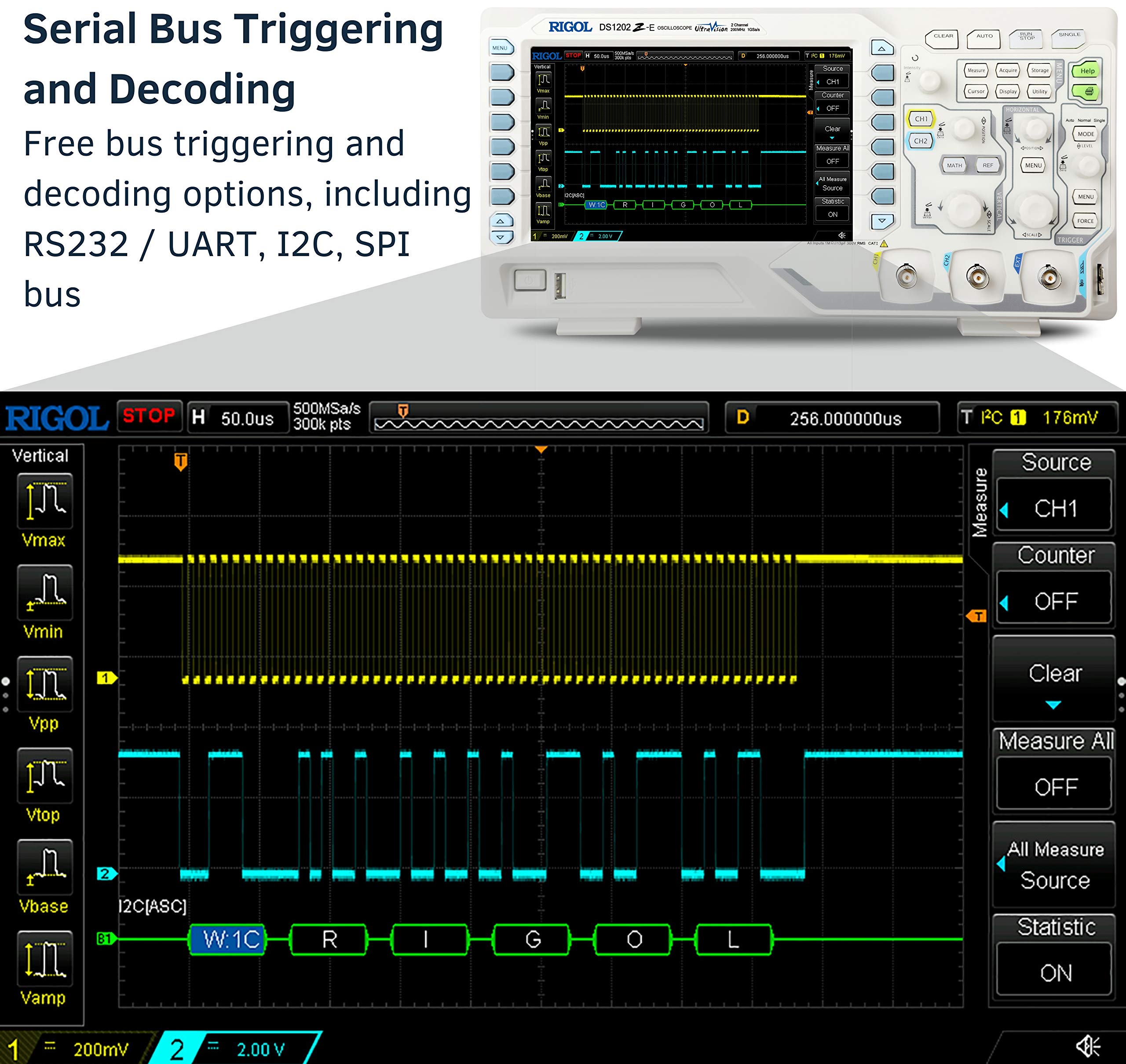 Rigol DS1202Z-E - Osciloscopi...B07XSH2NR2 | Encarguelo.com