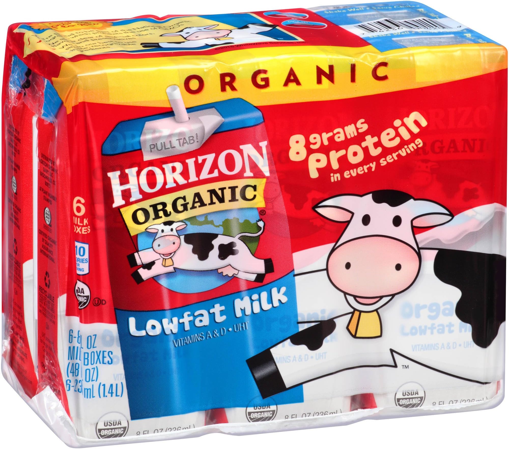 Amazon.com: Horizon Organic Shelf-Stable 1% Low Fat milk Boxes ...