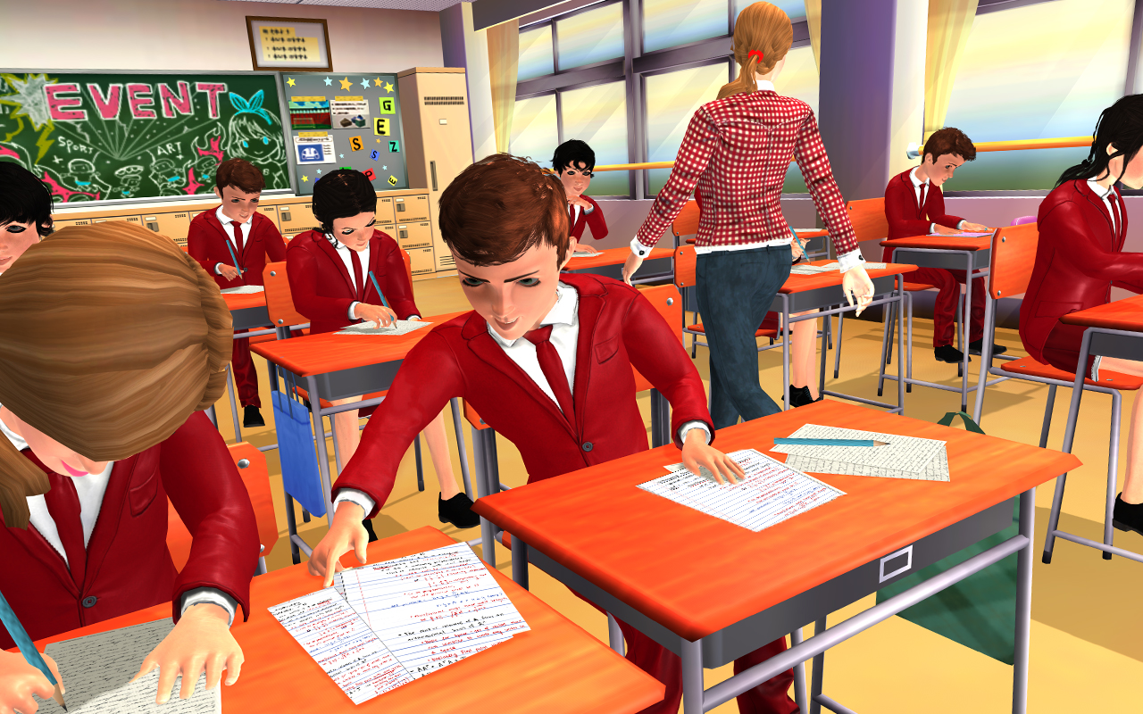 High School Cheating Boy, City School Simulator Game 3D - App on the ...