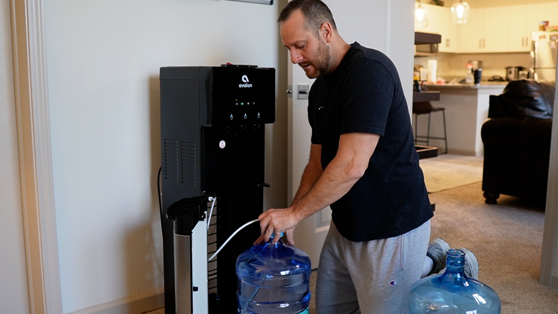 Watch Bottom Load Water Cooler Jug Change Tutorial on Amazon Live