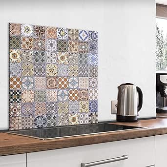 murando Glass Splashback for Kitchen Backsplash Cooker Protector ...
