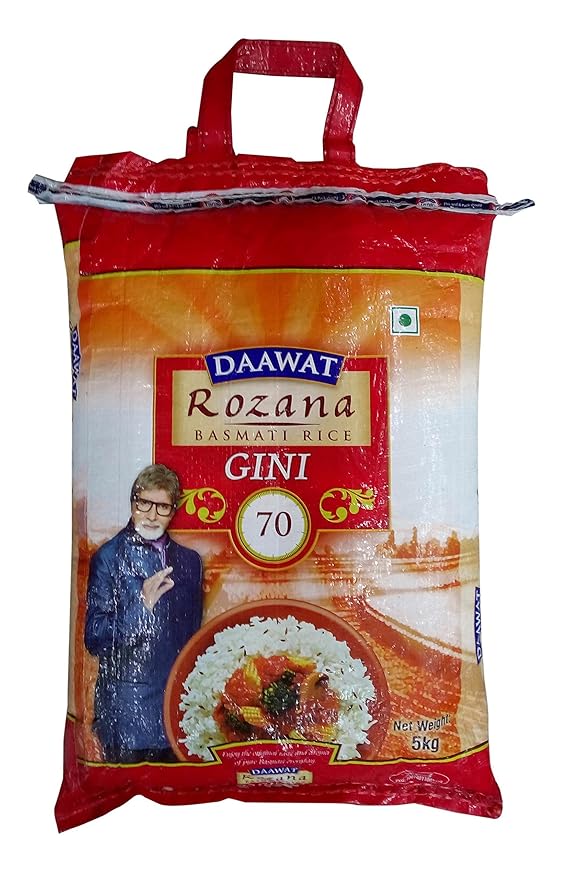 Daawat Rozana Basmati Rice - Gini, 5kg Bag : Amazon.in: Grocery ...
