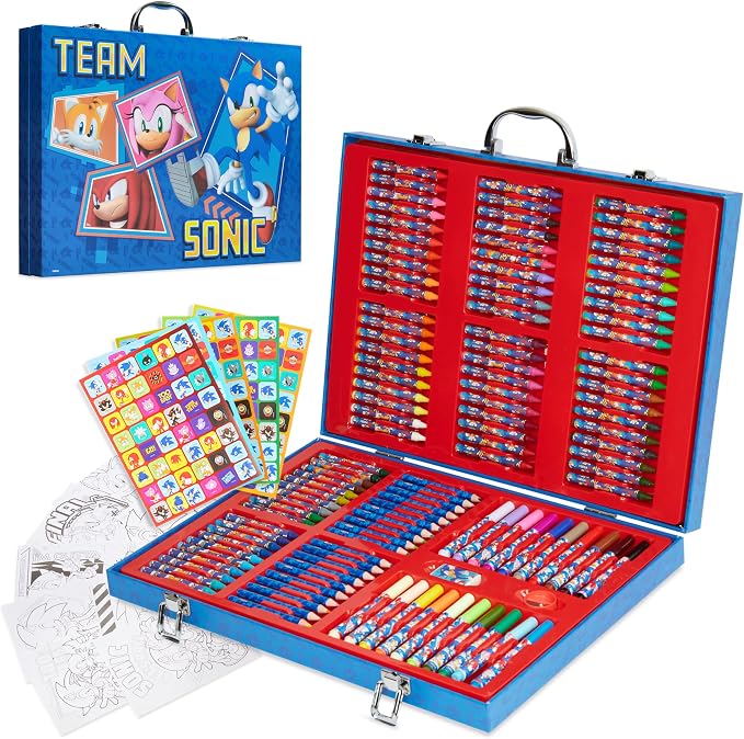 Amazon.com: Get Trend Sonic THE Hedgehog Art Set for Kids with 137 Pcs ...